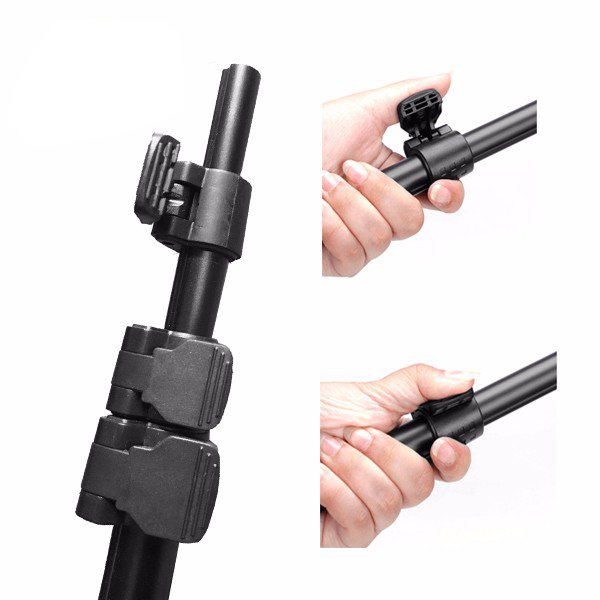 Heavy duty aluminum telescopic pole with flip clamp lock part