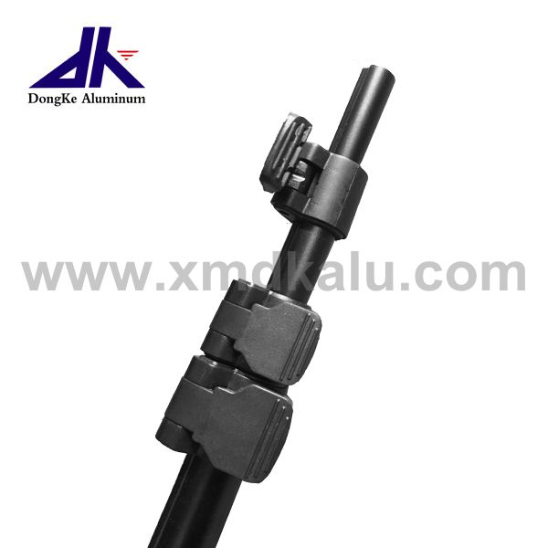 Heavy duty aluminum telescopic pole with flip clamp lock part