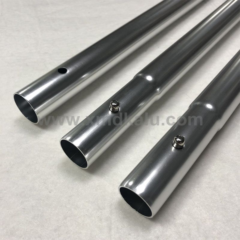 aluminum swag tube custom paddle rod with spring button adjustable rod ...