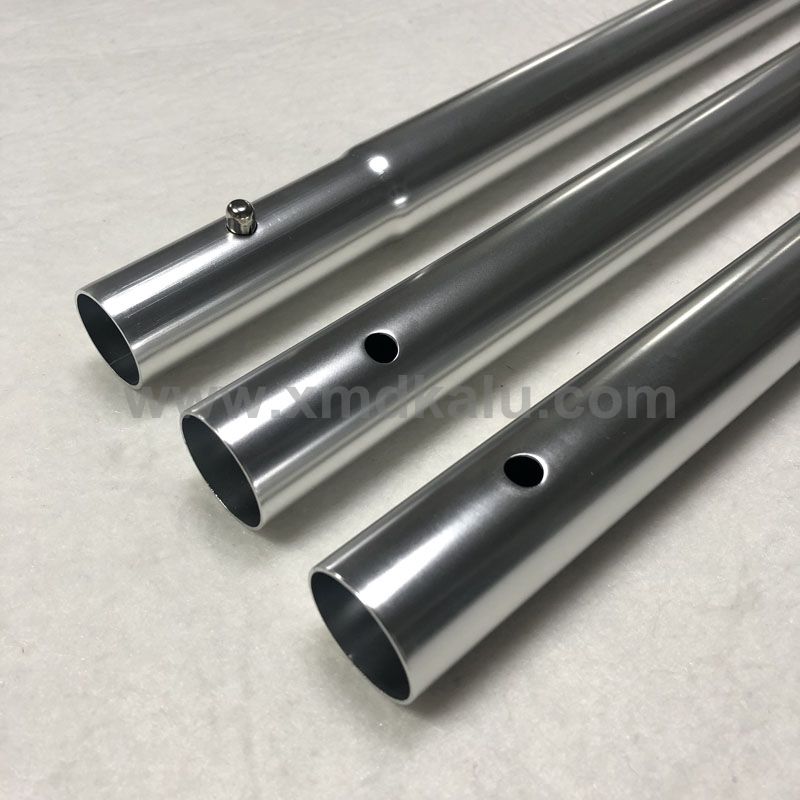 aluminum swag tube custom paddle rod with spring button adjustable rod ...