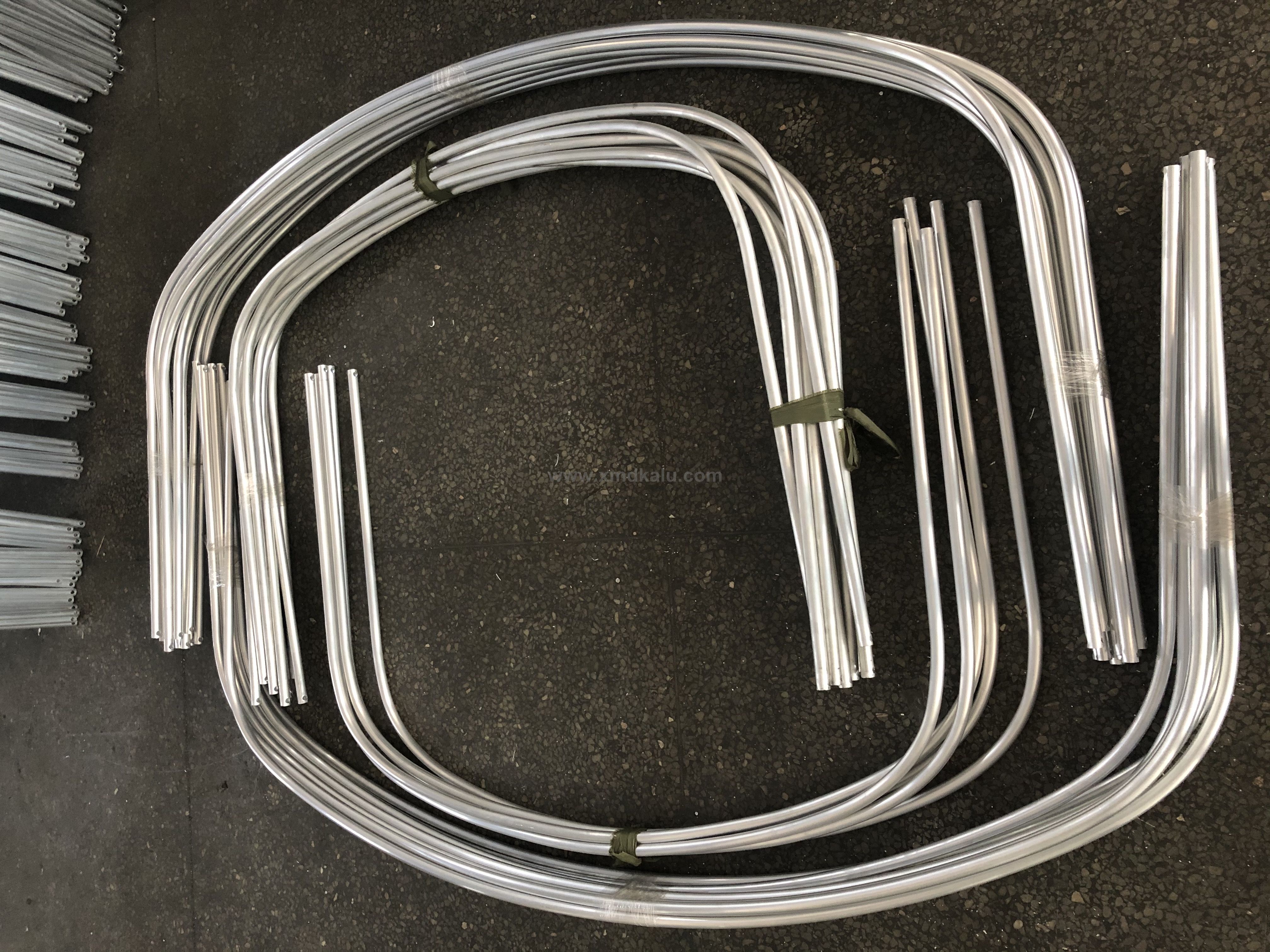 aluminum swag tube custom paddle rod with spring button adjustable rod ...