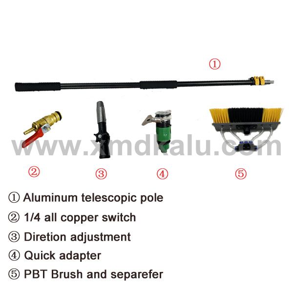 water fed extension pole 16ft for cleaning window tool